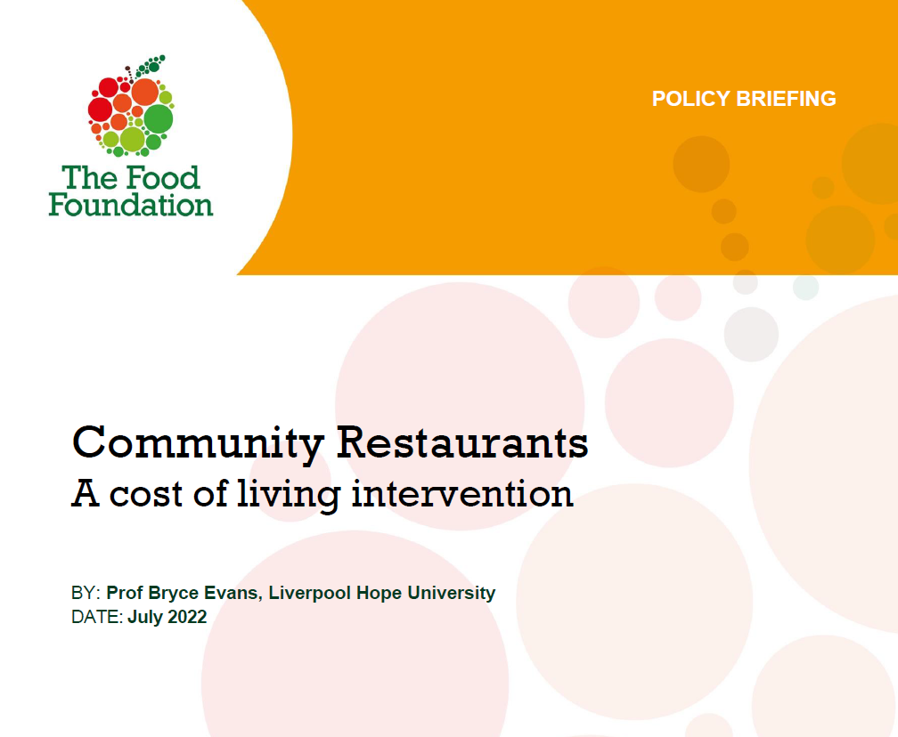 Policy Briefing: Community Restaurants - A cost of living intervention ...